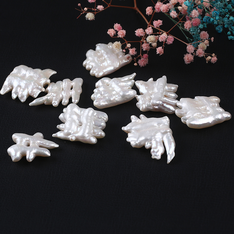 White Big Large Size Irregular Shape Biwa Pearl for Decoration from ...