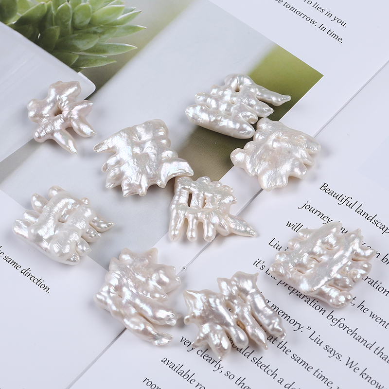 White Big Large Size Irregular Shape Biwa Pearl for Decoration from ...